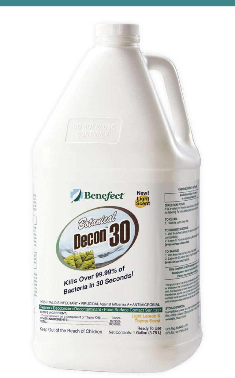 Benefect Decon 30 Disinfectant - NuTech Cleaning Systems